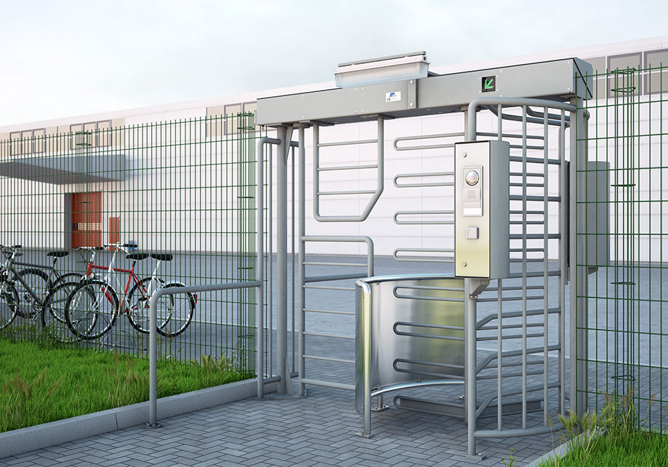 GLEICHAUF Zahlungs- & Zugangssysteme - MPB - Drehkreuz mit Fahrradtür